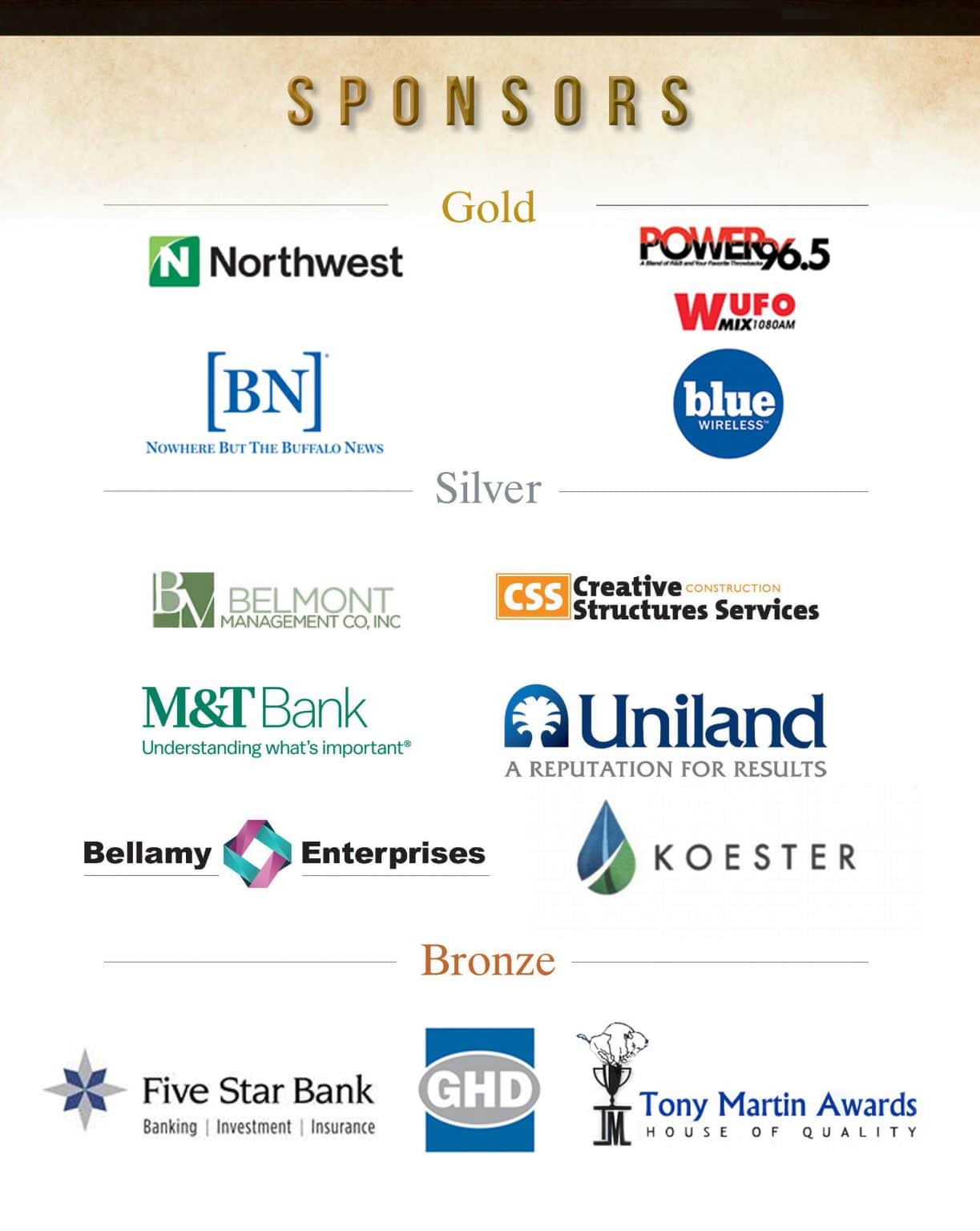 Our Sponsors - Buffalo Black Achievers