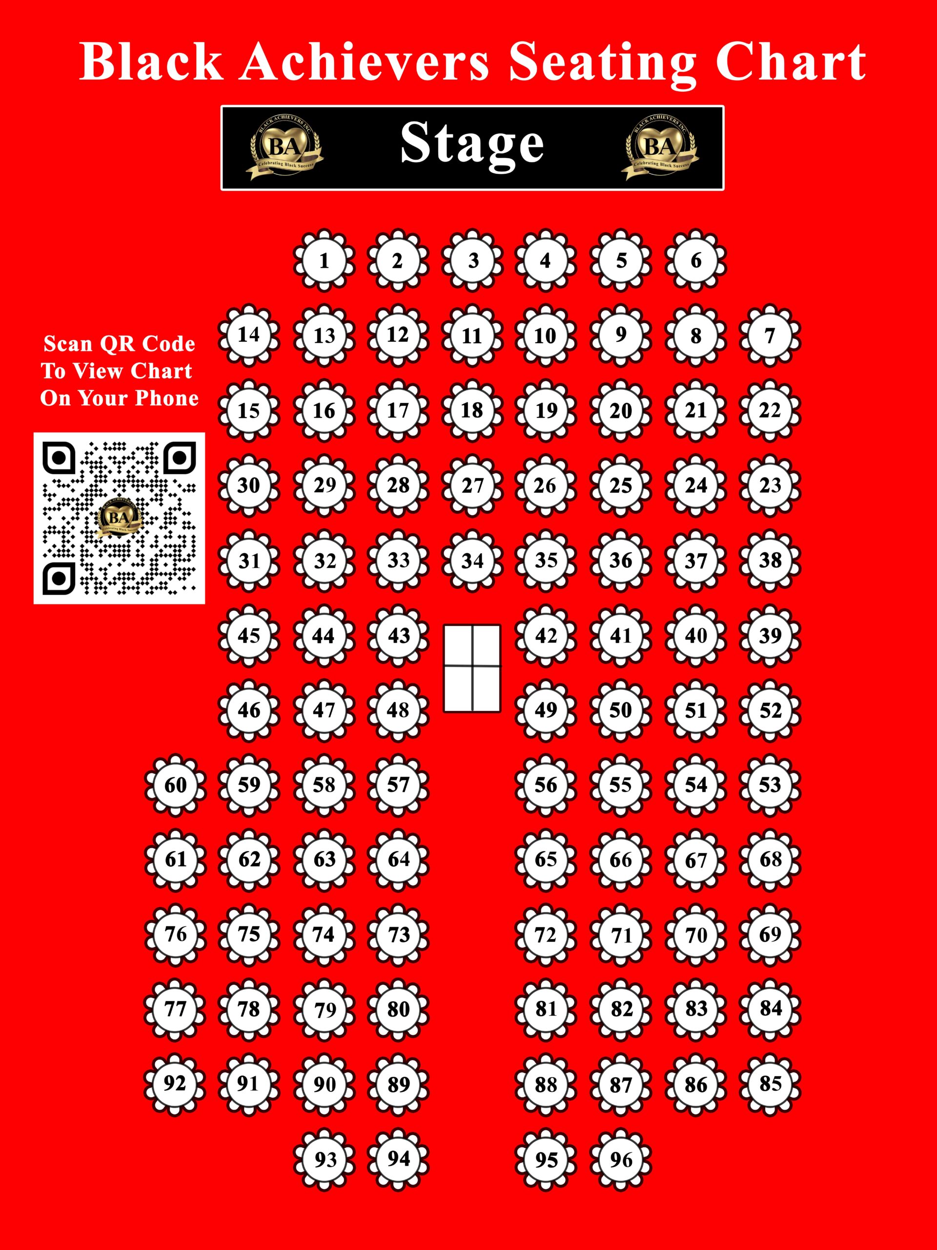 Seating Chart - Buffalo Black Achievers